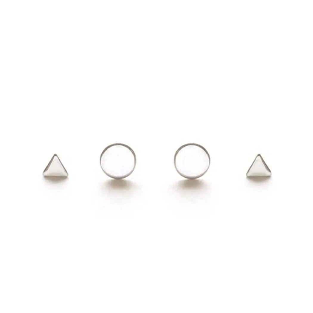 Geometric Combo Stud Earring Set- Gold – Too Sparrows