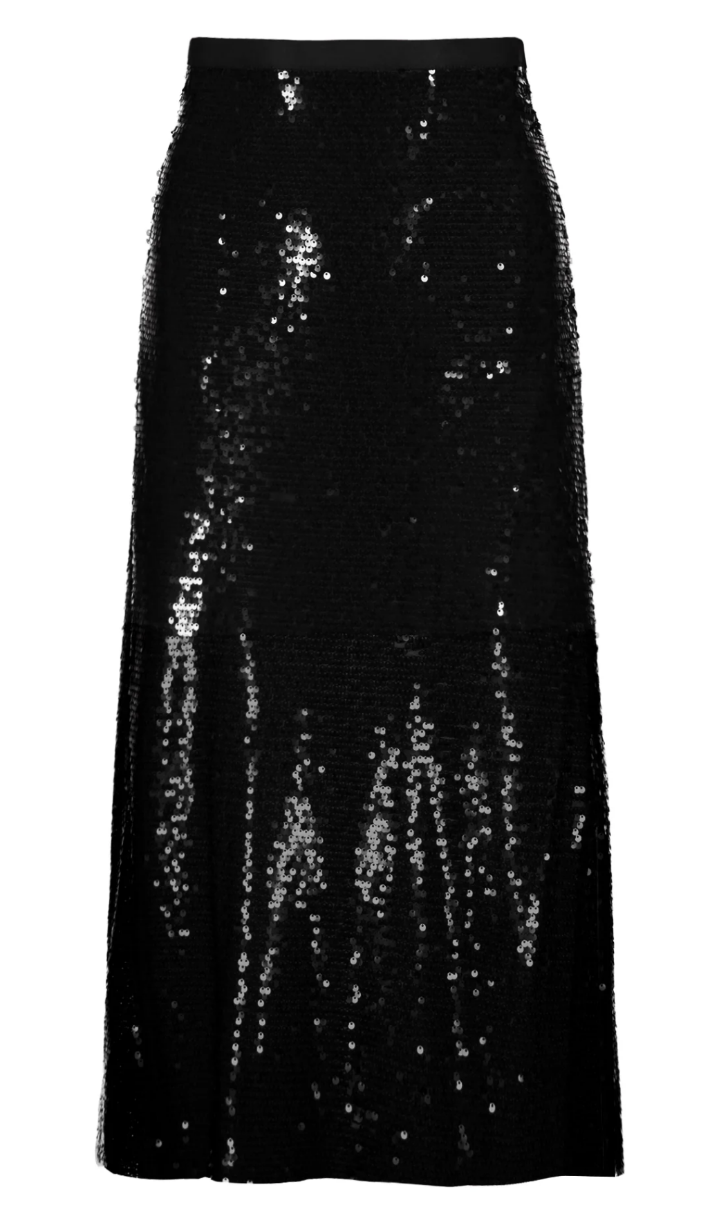 Sequin Slip Skirt- Caviar – Too Sparrows